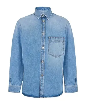 Givenchy Washed Denim Shirt - Blue