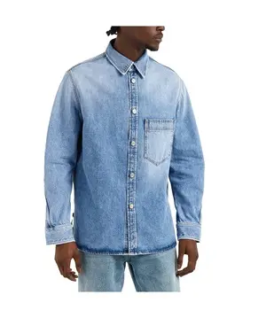 Givenchy Washed Denim Shirt - Blue