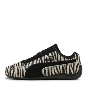 PUMA Speedcat Low-top Zebra Print Sneakers - Black