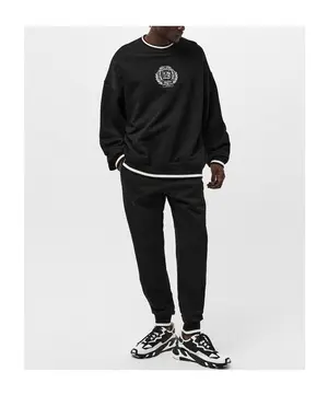 Dolce & Gabbana Crewneck Sweatshirt With Emblem Detail