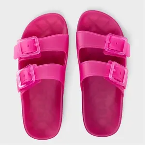 Balenciaga Buckle Platform Slippers