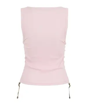 Burberry Ruched Buckle Tank Top