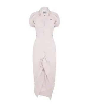 VIVIENNE WESTWOOD Vivienne Westwood Pleated Maxi Dress With Turn-Down Collar No