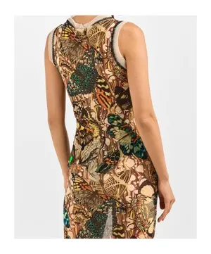 JEAN PAUL GAULTIER Sleeveless Printed Pattern Maxi Dress