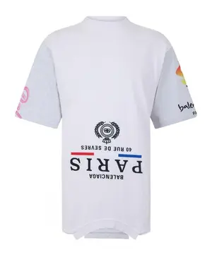 Balenciaga Regular Fit T-shirt - White