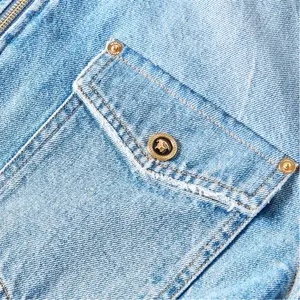 Versace Stonewashed Long-sleeve Denim Shirt
