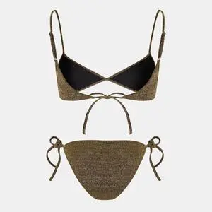 Balenciaga Triangle Cup Bikini Set With Tie-up Details