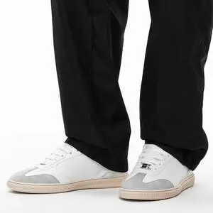 Versace Leather And Suede Sneakers