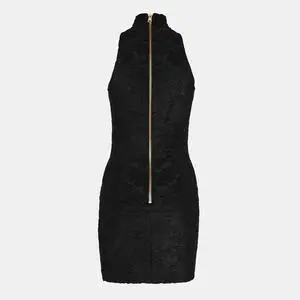 Balmain Sleeveless High Neck Mini Dress