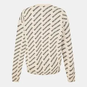 Balenciaga All-over Logo Crewneck Sweater