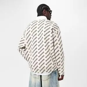 Balenciaga All-over Logo Crewneck Sweater