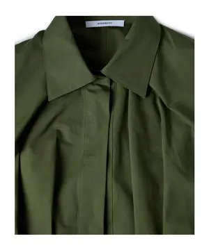 Givenchy Midi Shirt Dress With Tailored Pleats