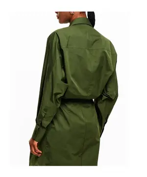Givenchy Midi Shirt Dress With Tailored Pleats