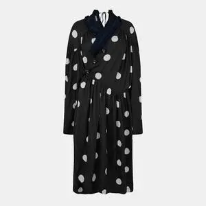 Balenciaga Polka Dot Wrap Dress