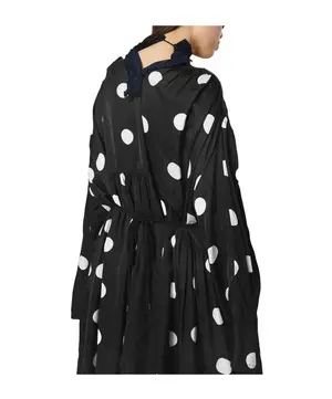 Balenciaga Polka Dot Wrap Dress