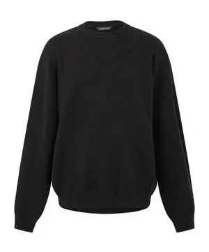 Balenciaga All-over Logo Crewneck Sweater
