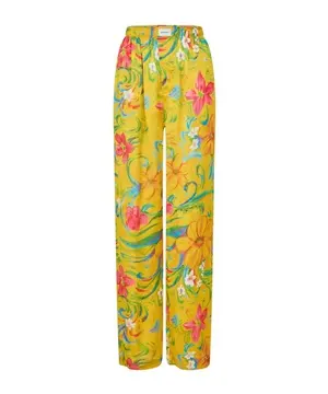 Balenciaga Relaxed Fit Floral Print Pyjama Trousers