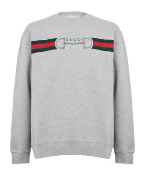 Gucci Versatile Casual Sweatshirt - Gray
