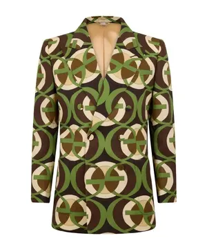 Gucci Pattern Tailored Fit Blazer - Drk Brwn/ps/mc