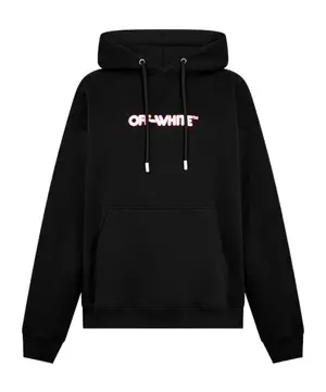 Off-White Hooded Sweatshirt - Black