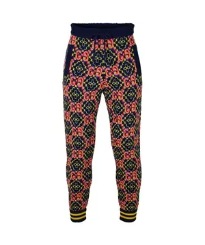 Gucci Printed Casual Pants - Black