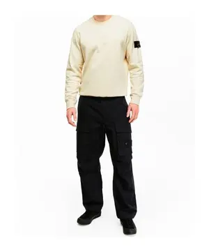 Stone Island Logo Crew Neck Sweatshirt