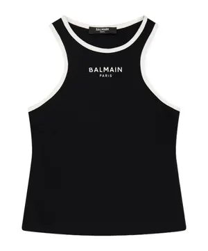 Balmain Logo Crew Neck Tank Top