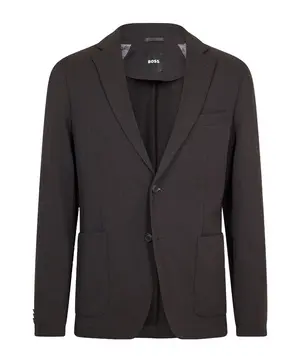 Hugo Boss Lapel Single-breasted Blazer - Black