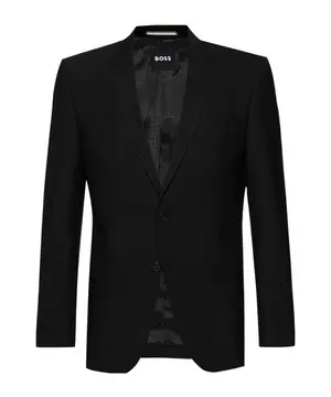 Hugo Boss Lapel Single-breasted Blazer - Black