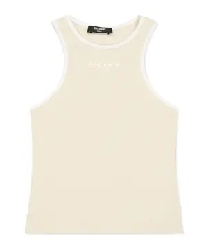 Balmain Logo Crew Neck Tank Top