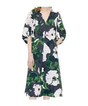 Stine Goya Floral Print Midi Dress - Multicolor