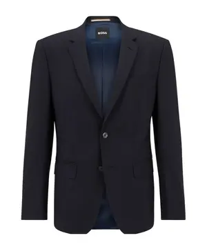 Hugo Boss Lapel Single-breasted Blazer - Black