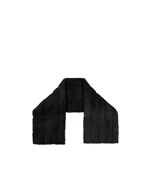 Balenciaga Plush Vertical Stripe Scarf