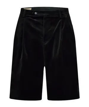 Gucci Solid-color Casual Shorts - Black