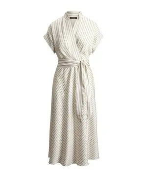 Ralph Lauren Striped Shirt Dress - Nude
