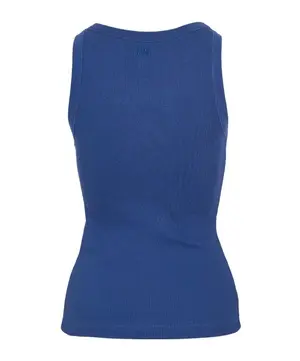 AMI Paris Logo Embroidered Ribbed Vest