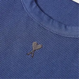 AMI Paris Logo Embroidered Ribbed Vest