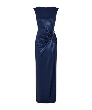 Ralph Lauren Sleeveless Evening Gown With Side Slit