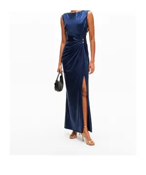 Ralph Lauren Sleeveless Evening Gown With Side Slit