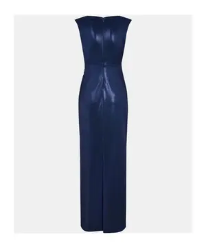 Ralph Lauren Sleeveless Evening Gown With Side Slit