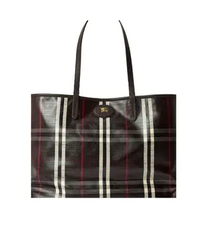 Burberry Stylish Plaid Handbag - Black