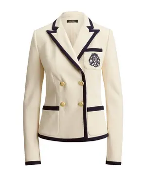 Ralph Lauren Double-breasted Blazer With Notched Lapel - Nude