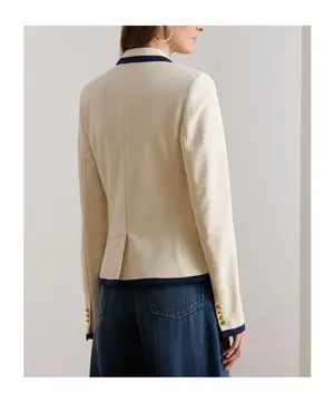 Ralph Lauren Double-breasted Blazer With Notched Lapel - Nude