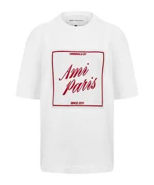 AMI Paris Logo Crew Neck T-shirt