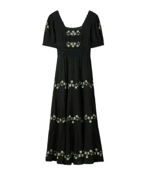 Rixo Philippa Embroidered Midi Dress