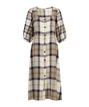 Barbour Plaid Shirt Dress - No
