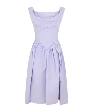 VIVIENNE WESTWOOD Sleeveless Draped Pleated Dress