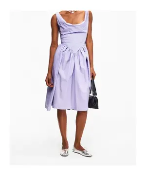 VIVIENNE WESTWOOD Sleeveless Draped Pleated Dress