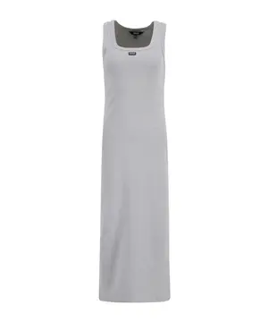 Barbour International Chicago Ribbed Bodycon Maxi Dress - Gray