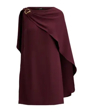 Ralph Lauren One-shoulder Pleated Mini Dress
